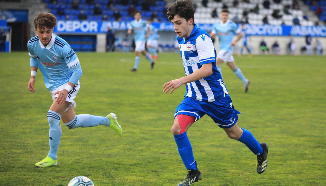 Máxima igualdad en los Dépor-Celta de juveniles